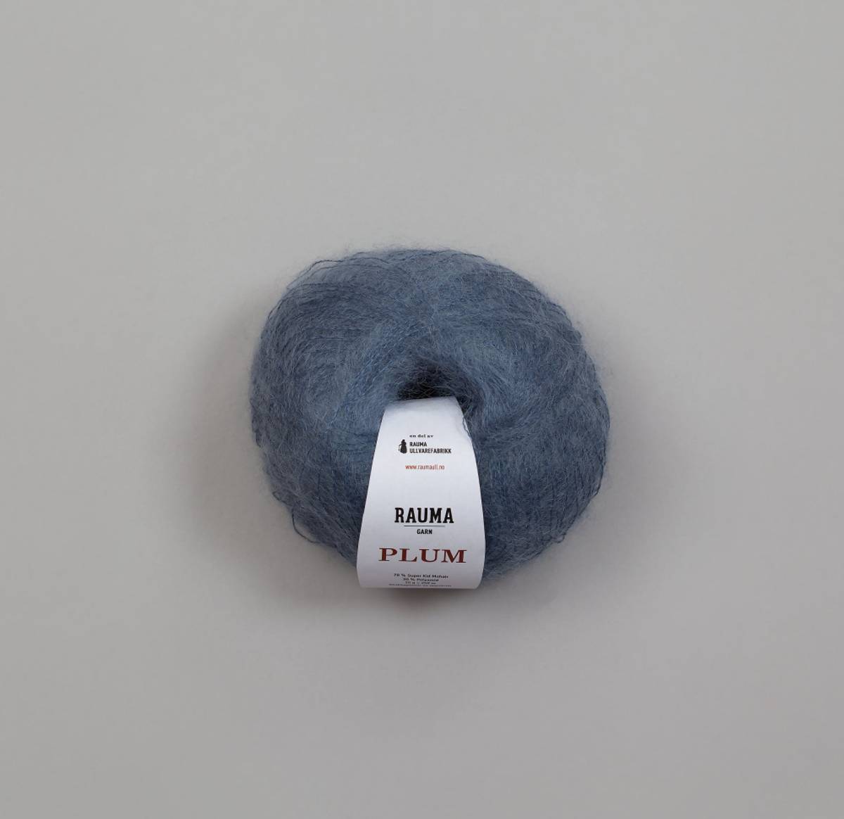 Rauma Plum 114 Petrol mohair garn - SATURNIA GARN